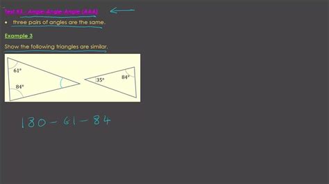 Year 9 Similarity Tests For Similar Triangles 3 Youtube