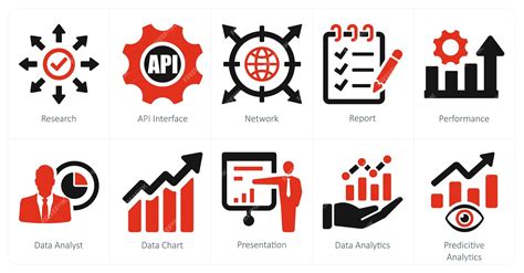 Premium Vector A Set Of 10 Data Analytics Icons As Research Api Interface Network Premium Vector A Set Of 10 Data Analytics Icons As Research Api Interface Network