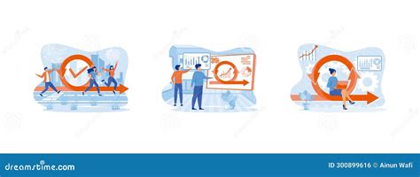 Agile Development Process Scrum Task Board Agile Approach Stock Vector Illustration Of