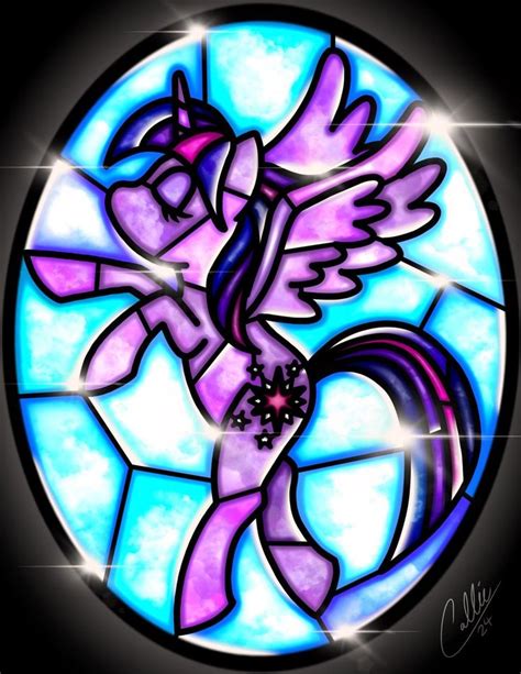 Mlp Twilight Sparkle Glass Window Disney Stained Glass Twilight