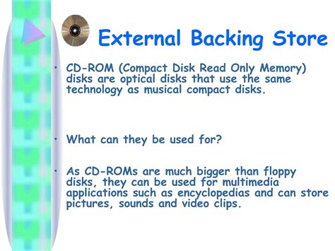 computer memory storage and their types ppt