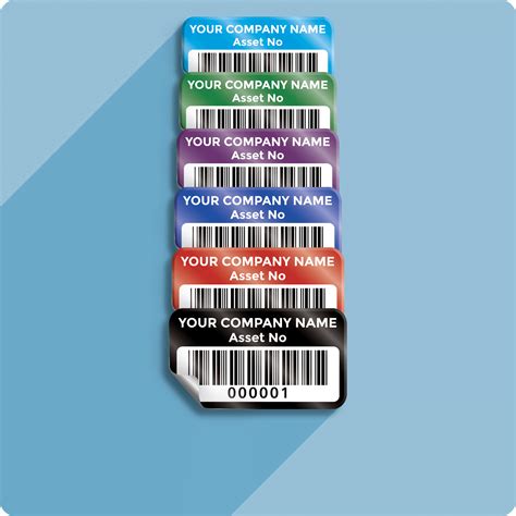 Serial Asset Labels Mini Design 6 Asset Labels From Uk Uk