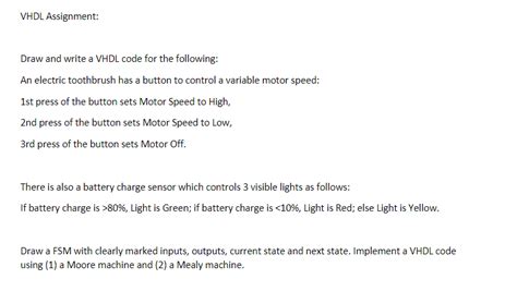 Vhdl Assignment Draw And Write A Vhdl Code For The