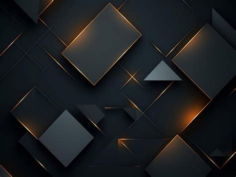 Premium Photo Colorful Geometric Structures Design On Black