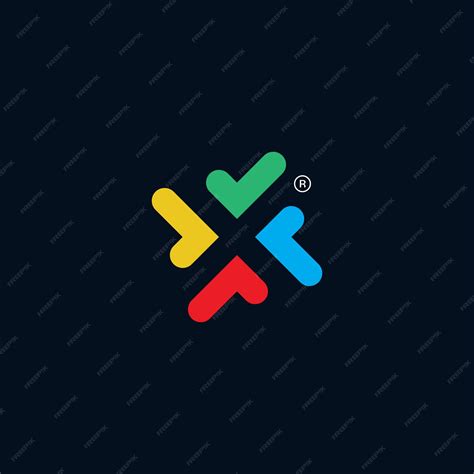 Premium Vector Creative X Letter Negative Space Logo Design