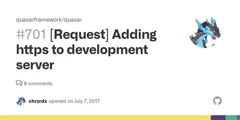 Request Adding Https To Development Server Issue Quasarframework Quasar GitHub