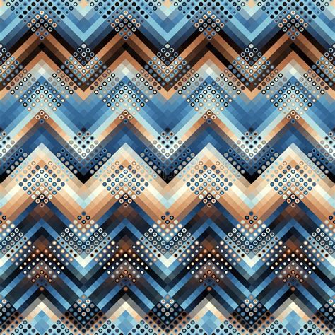 Seamless Background Geometric Abstract Diagonal Pattern In Low Poly Pixel Art Style Stock