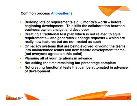 agile adoption patterns and antipatterns ppt