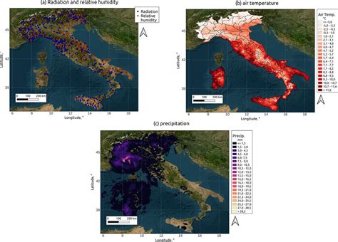 examples of input data used by s3m italy to produce the it snow