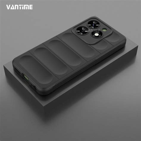Vantime For Tecno Spark Go 2024 Spark 20c Pop 8 Silicone Case Camera Protect Anti Fall
