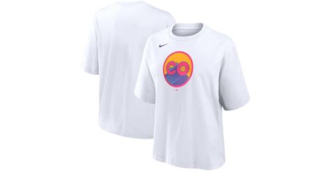 Nike Colorado Rockies 2025 City Connect Logo Boxy T Shirt In White Lyst