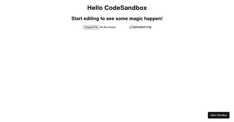 Image Manipulation Codesandbox