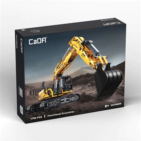 Cada C61082w Functional Excavator 1702 Pcs Inside Line Models