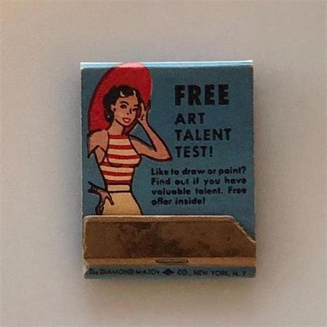 1950s Matchbook Etsy