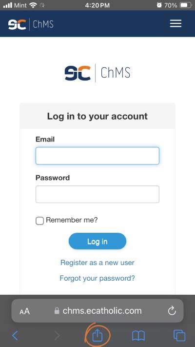 how to create a chms iphone widget ecatholic help center