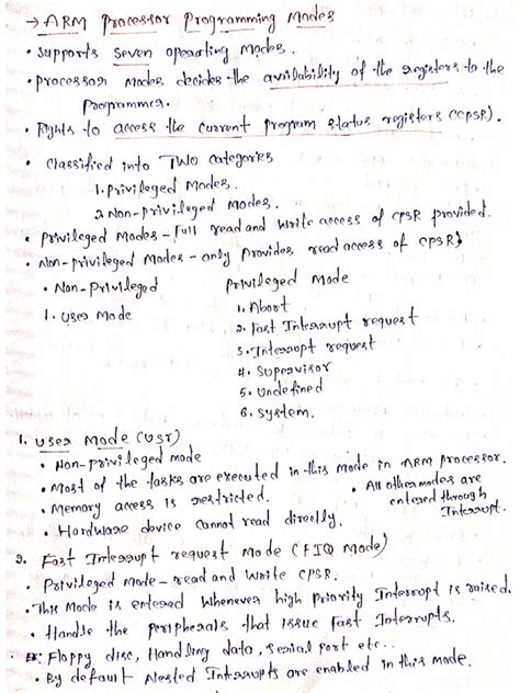 Arm Processor Modes And Registers Pdf