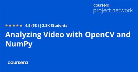 Analyzing Video With Opencv And Numpy Coursya
