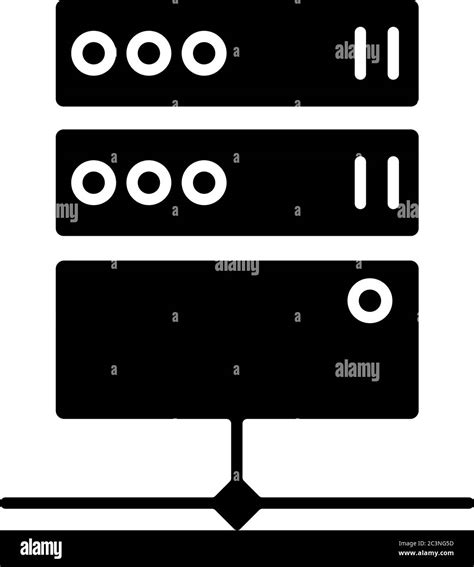 Proxy Server Black Glyph Icon Stock Vector Image And Art Alamy