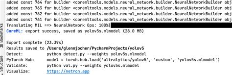 Exporting Trained Model To CoreML Missing Metadata Issue Ultralytics Yolov GitHub