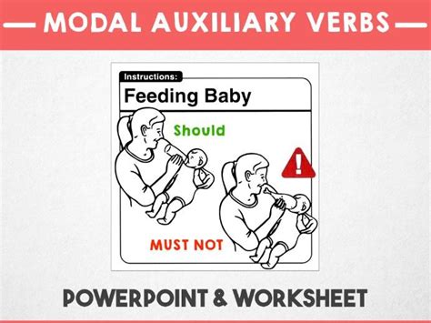 Modal Auxiliary Verbs Powerpoint And Worksheet Teaching Resources