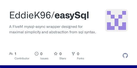 Github Eddiek96easysql A Fivem Mysql Async Wrapper Designed For