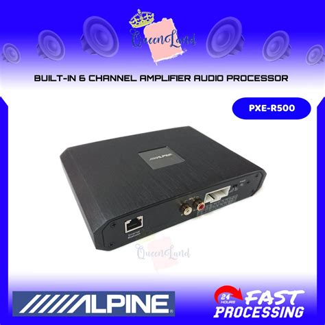 ALPINE PXE R500 Built In 6 Channel Amplifier Audio Processor Lazada
