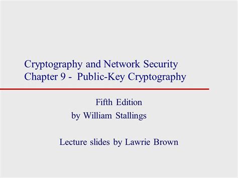 public key cryptography