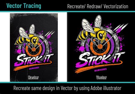 vector tracing recreate redraw vectorization freelancer