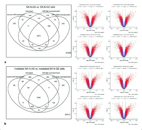 euler and corresponding volcano plots for gene expression differences
