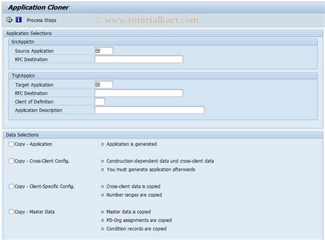 CACS CLONE SAP Tcode Application Cloner