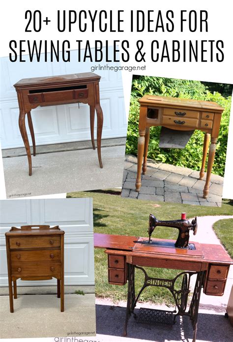 Diy Ideas To Repurpose Old Sewing Machine Tables And Cabinets Girl In