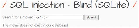 Bwapp 1 Injection Sql Injection Blindsqlite 어니언의 하루 공부
