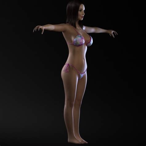 Female Rigging D Obj