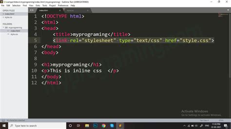 External CSS Myprograming
