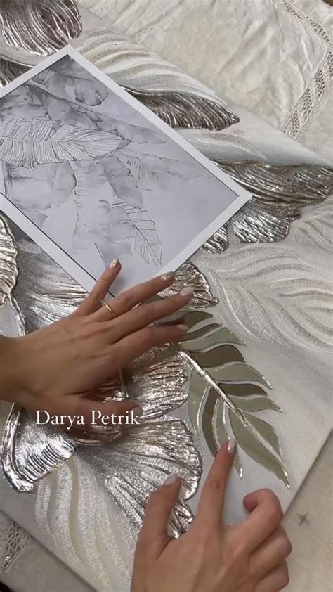 Создание зеркальной картины с тропиками от Дарьи Петрик Любительское искусство Цветочное