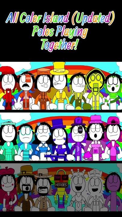 All Color Island Updated Polos Playing Together Shorts Incredibox