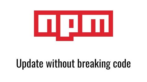 How To Update Npm Dependencies Youtube