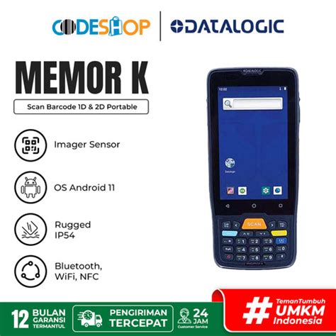 Promo Datalogic Memor K 1d 2d Mobile Barcode Scanner Pda Pdt Android Cicil 0 3x Kota Semarang