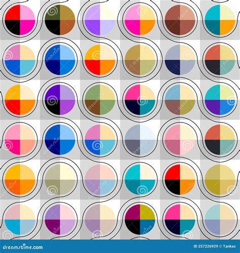 Geometric Abstract Pattern Intersection Patchwork Plaid Style Stock Illustration Illustration