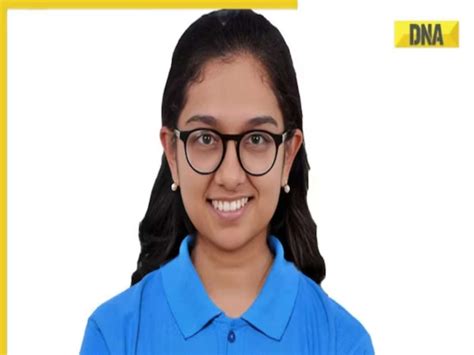 Meet IIT JEE All India Girls Topper Who Scored Percentile Her Rank Is