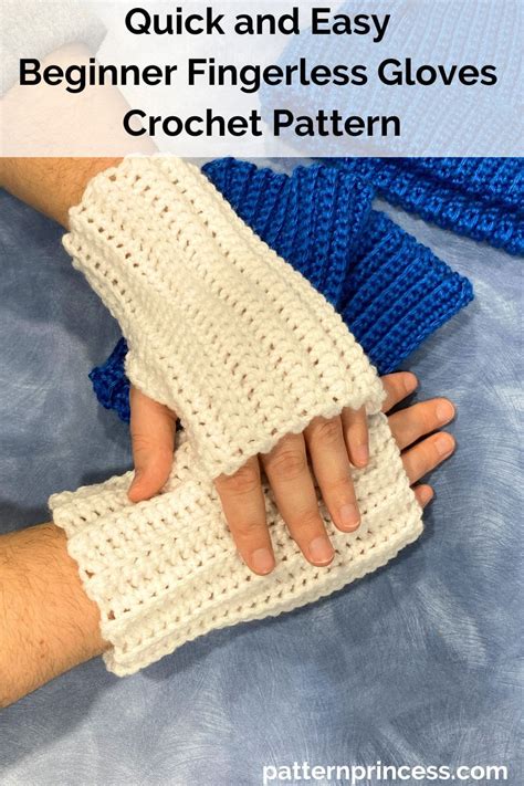 Quick And Easy Beginner Fingerless Gloves Crochet Pattern Pattern