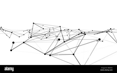 Plexus Background Technology Abstract Futuristic Structure Network Science Blue 3d