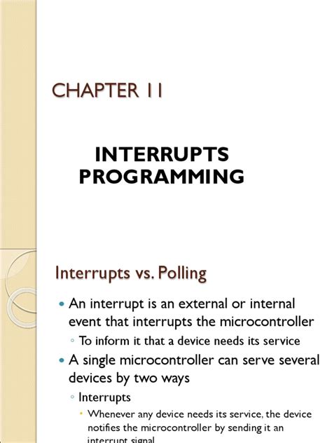 8051 interrupt pdf microcontroller subroutine