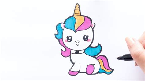 HOW TO DRAW A UNICORN CUTE UNICORN DRAWING