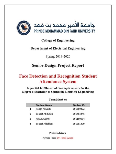 Face Detection System Report Pdf Computer Vision Integrated
