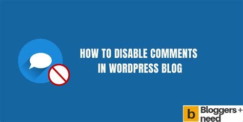 How To Disable Comments In WordPress Blog Complete Guide