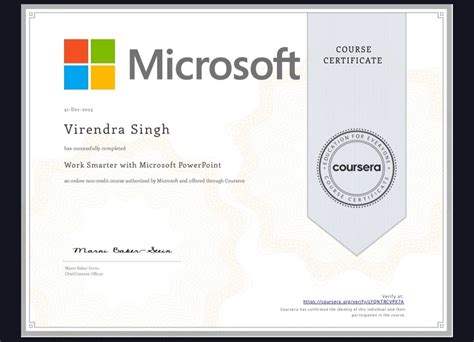 Virendra Singh On Linkedin Completed Microsoft Powerpoint