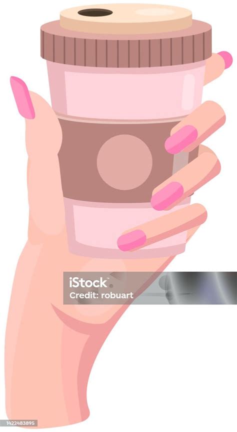 뜨겁고 상쾌한 음료가 담긴 종이 컵 커피 음료 한잔 향기로운 아라비카 로부스타를 가져 가라 그리기에 대한 스톡 벡터 아트 및