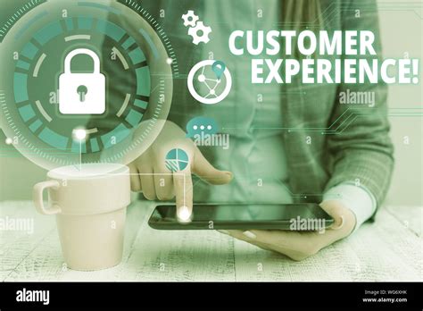 Text Sign Showing Customer Experience Business Photo Showcasing Product Of Interaction Between