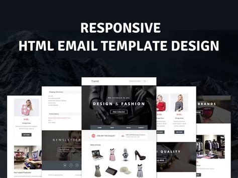 a fully responsive html email newsletter template for your brand upwork